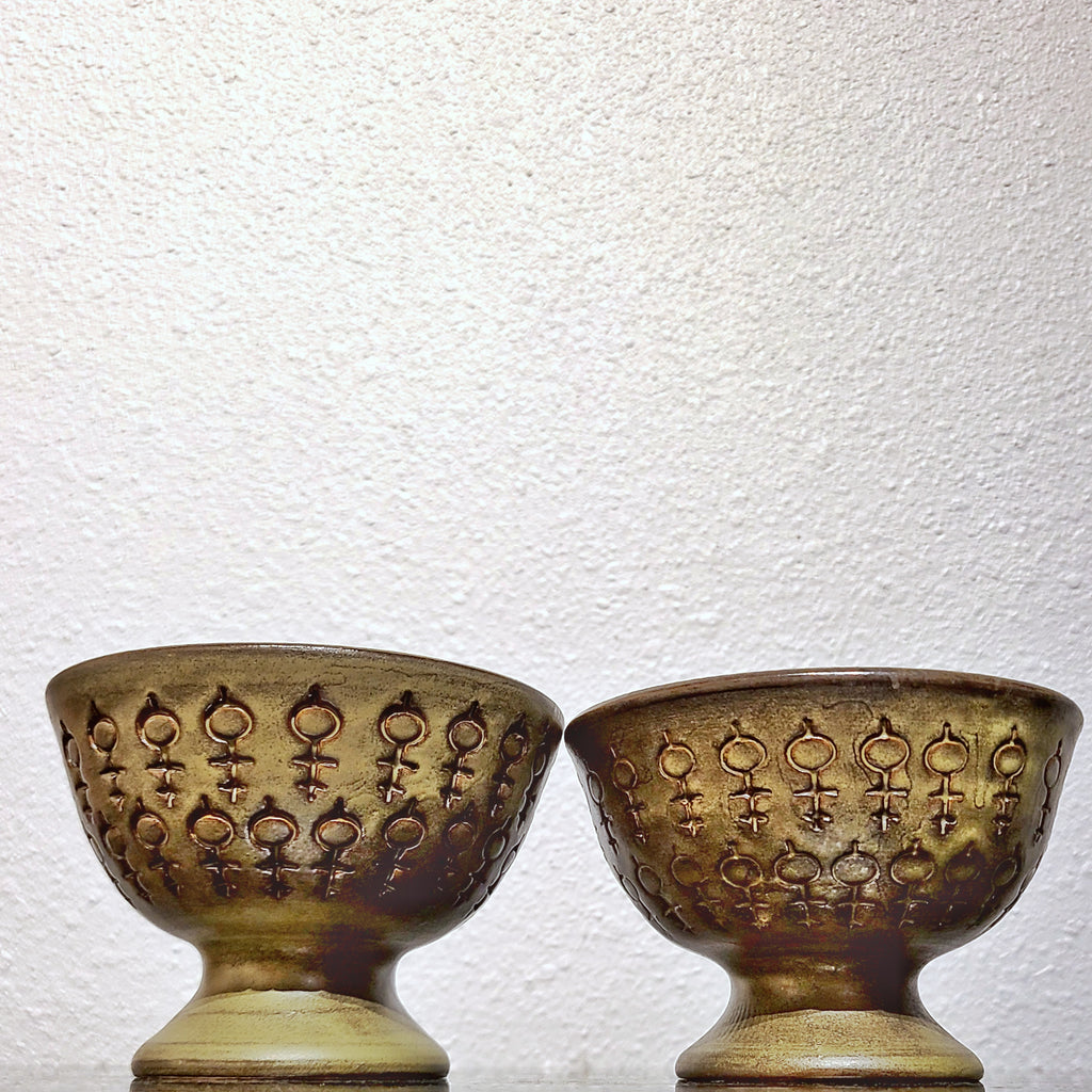 OLIVE GREEN BITOSSI ‘KEY’ DÉCOR CANDLE HOLDERS – MODERN REDUX