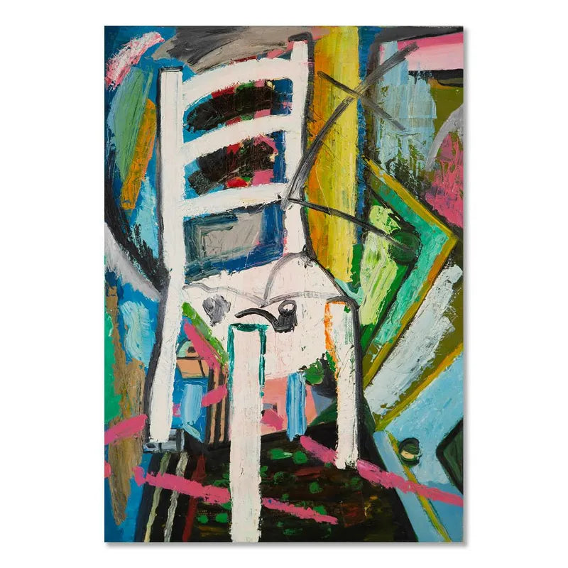 ABSTRACT OIL ON CANVAS BY MINGLEI WANG (2000s) – MODERN REDUX