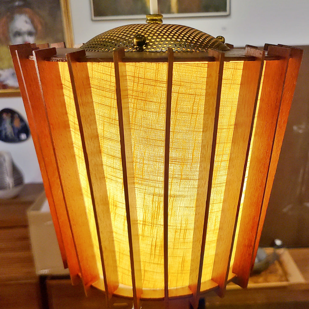 TEAK BAFFLE PENDANT/SWAG LAMP (CANADA) – MODERN REDUX
