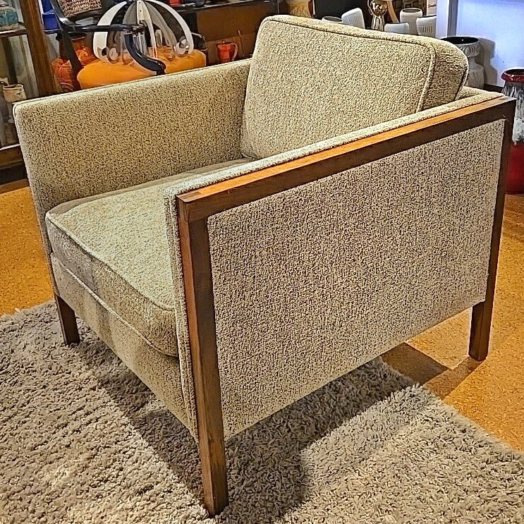 TUXEDO BACK CLUB CHAIR IN THE STYLE OF GEORGE NELSON FOR HERMAN MILLER ...