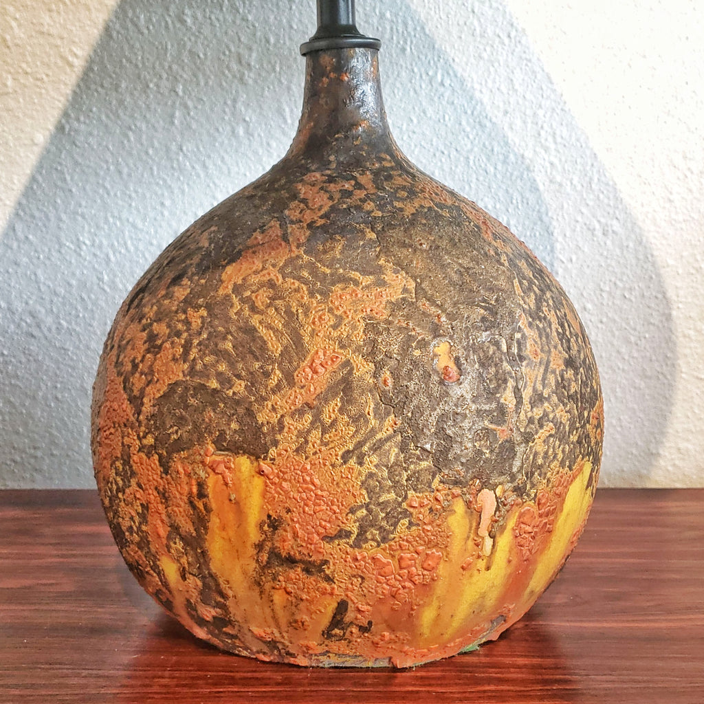 CRUSTY VOLCANIC BALL LAMP – MODERN REDUX