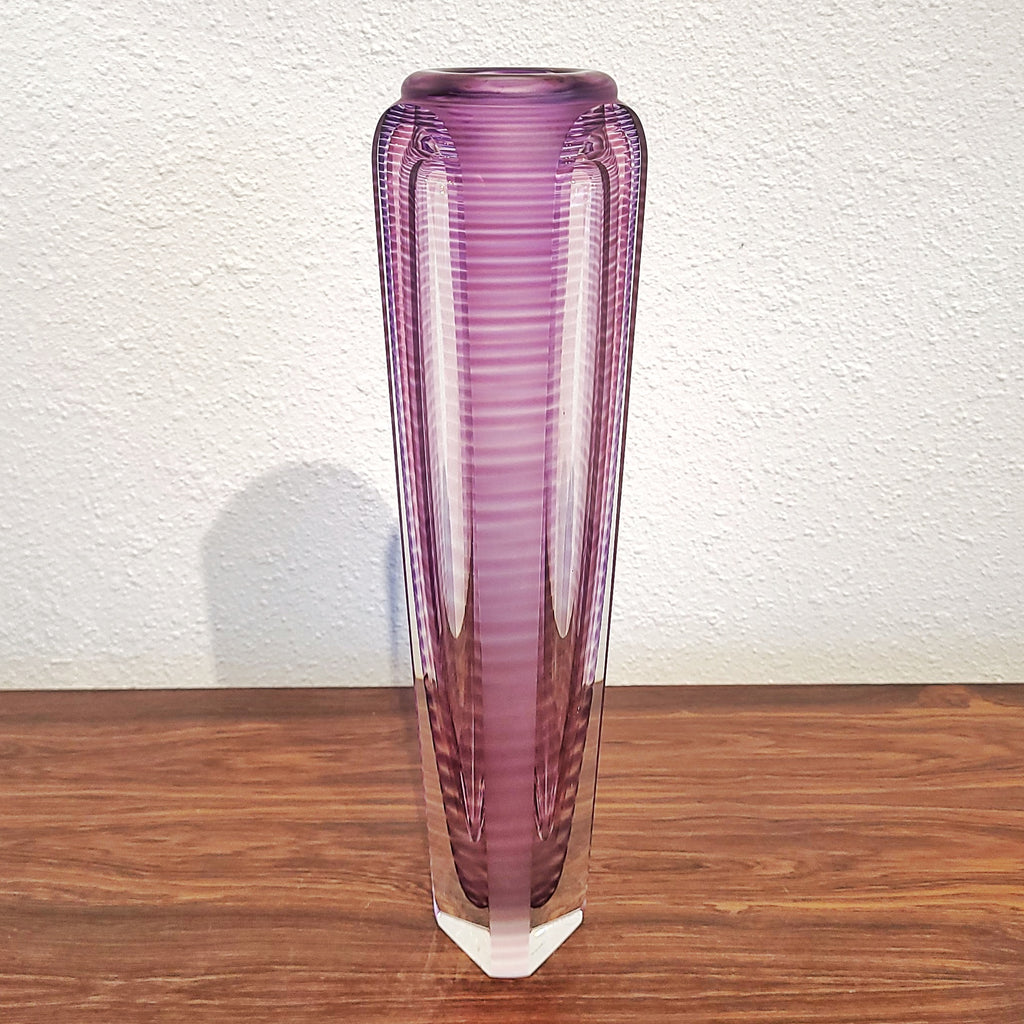KIT KARBLER & MICHAEL DAVID CRYSTAL VASE FOR BLAKE STREET GLASS ...