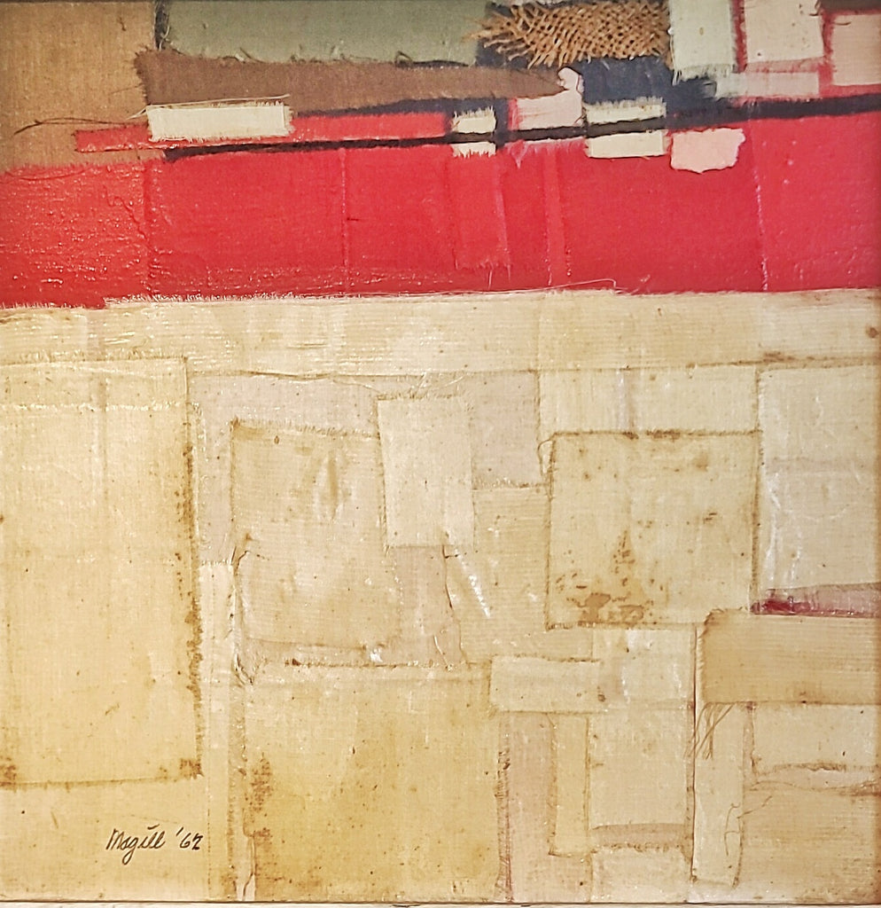 ‘CANYON FLEA MARKET’ COLLAGE AND OIL ON MASONITE BY JOHN MAGILL (1962 ...