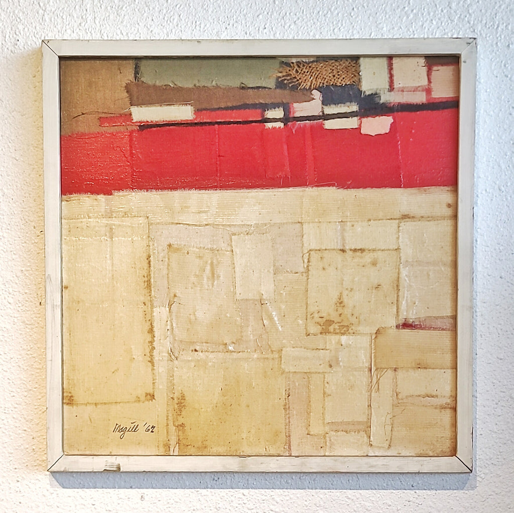 ‘CANYON FLEA MARKET’ COLLAGE AND OIL ON MASONITE BY JOHN MAGILL (1962 ...