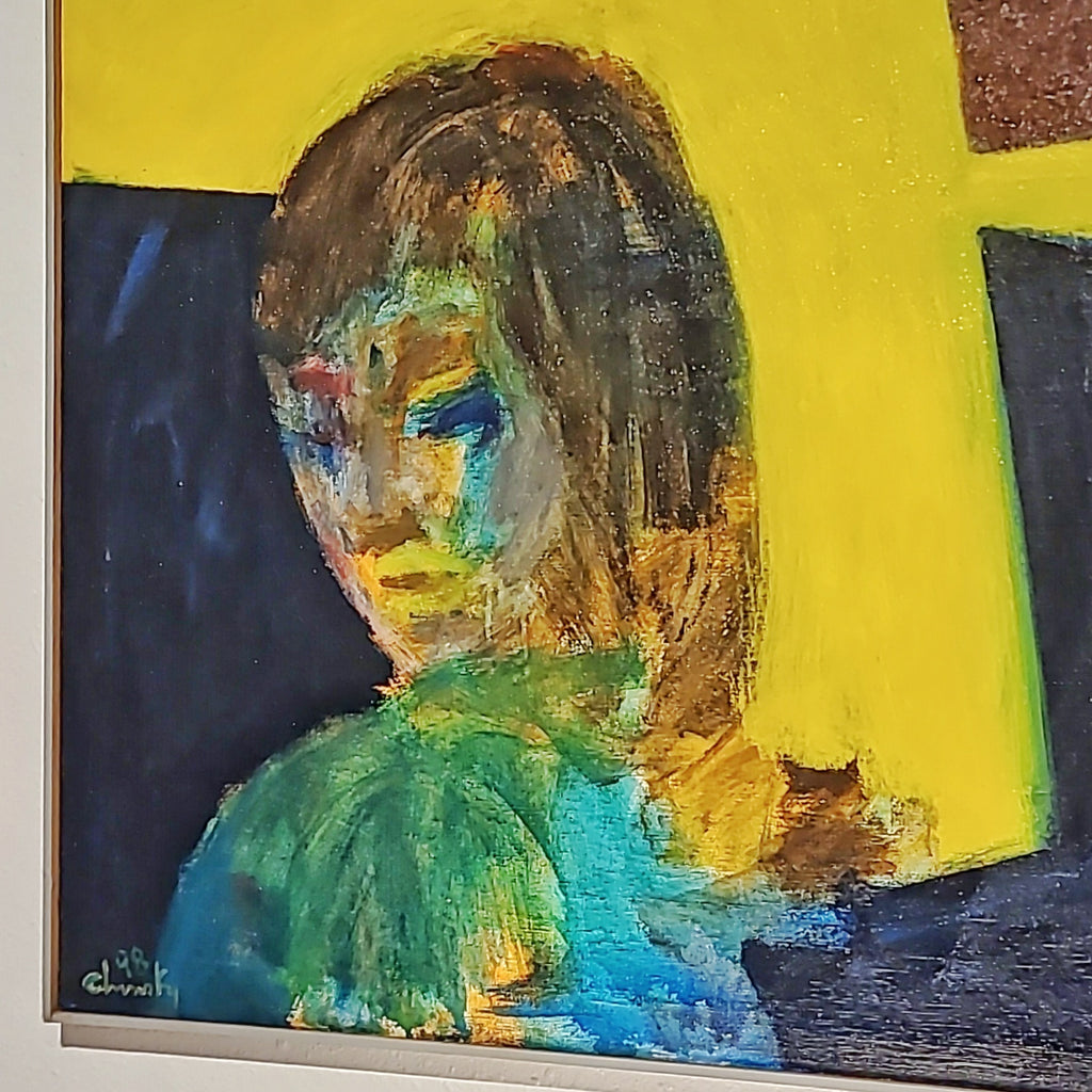 UNTITLED PORTRAIT - OIL ON CANVAS BY SHERMAN CHINSKY (1998) – MODERN REDUX