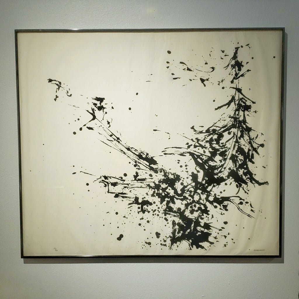 RICHARD SUSSMAN ABSTRACT EXPRESSIONIST SCREEN PRINT ON WOVE PAPER ...